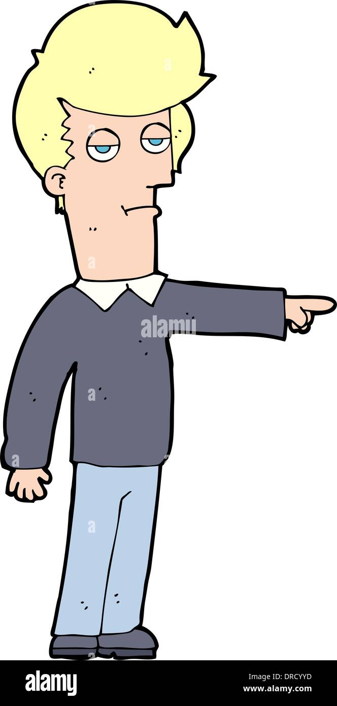 cartoon pointing man Stock Vector Image & Art - Alamy