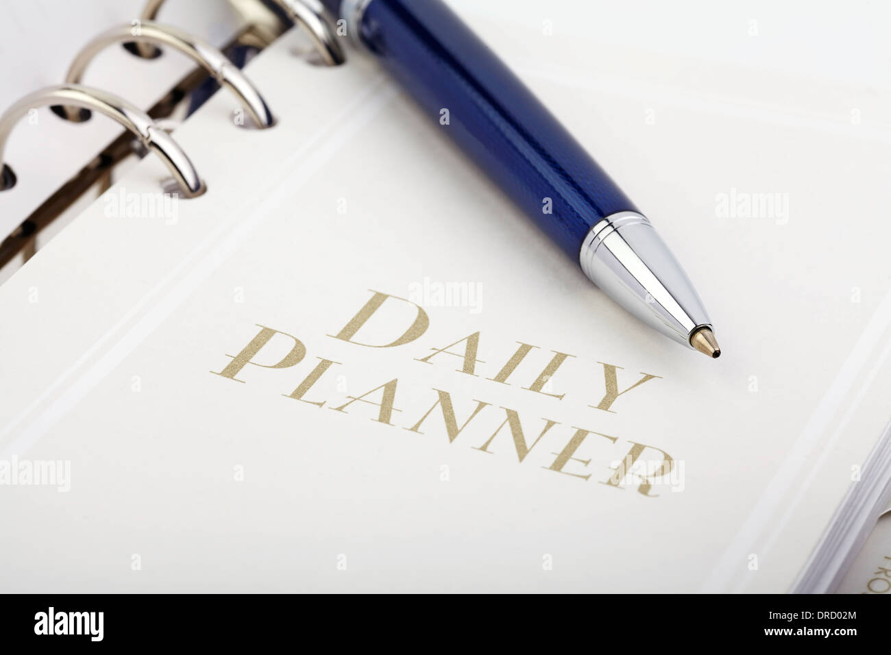 Pen and daily planner Stock Photo - Alamy