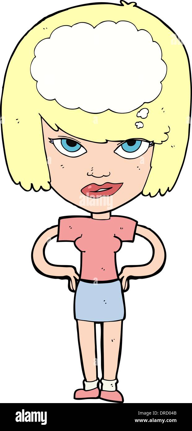 cartoon woman thinking Stock Vector Image & Art - Alamy