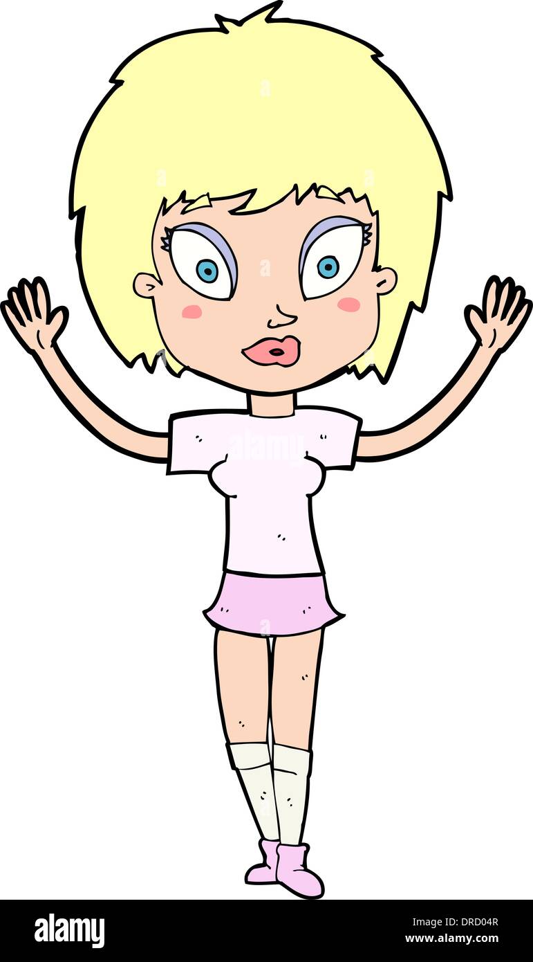 cartoon pretty girl Stock Vector Image & Art - Alamy