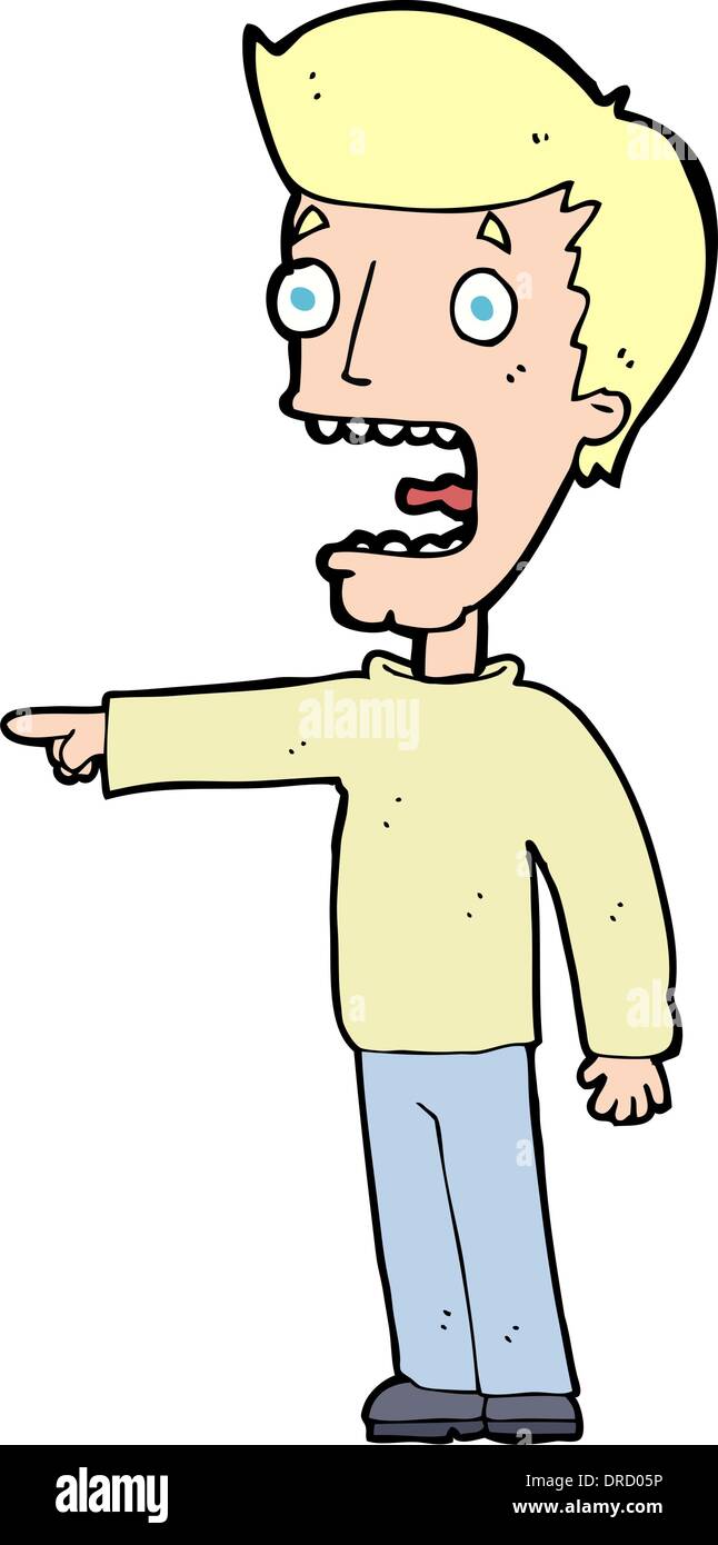 cartoon terrified man Stock Vector Image & Art - Alamy