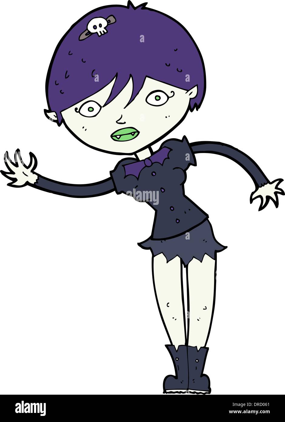 cartoon vampire girl Stock Vector Image & Art - Alamy