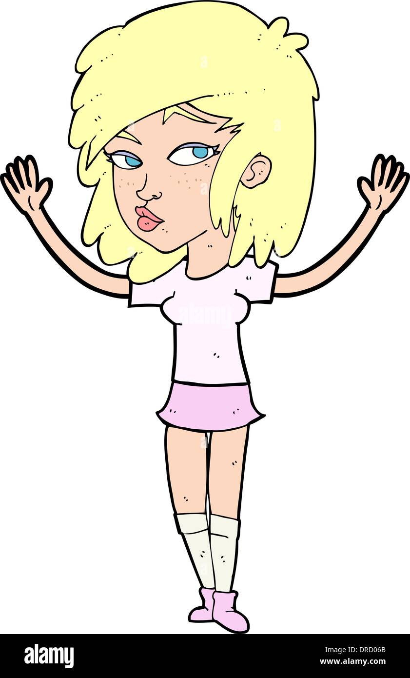 cartoon pretty girl Stock Vector Image & Art - Alamy