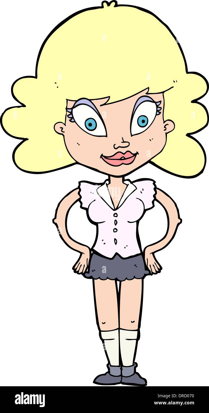 cartoon pretty woman Stock Vector Image & Art - Alamy