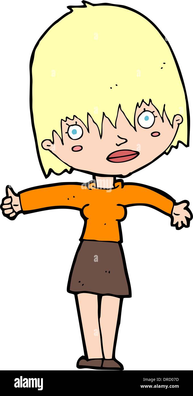 cartoon curious woman Stock Vector Image & Art - Alamy