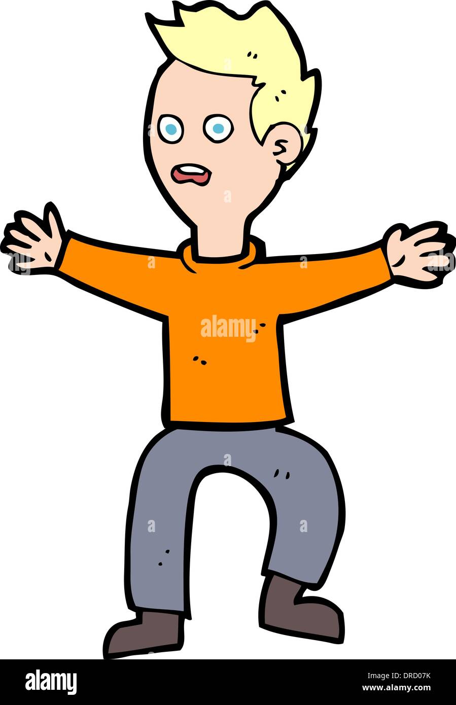 cartoon man panicking Stock Vector Image & Art - Alamy