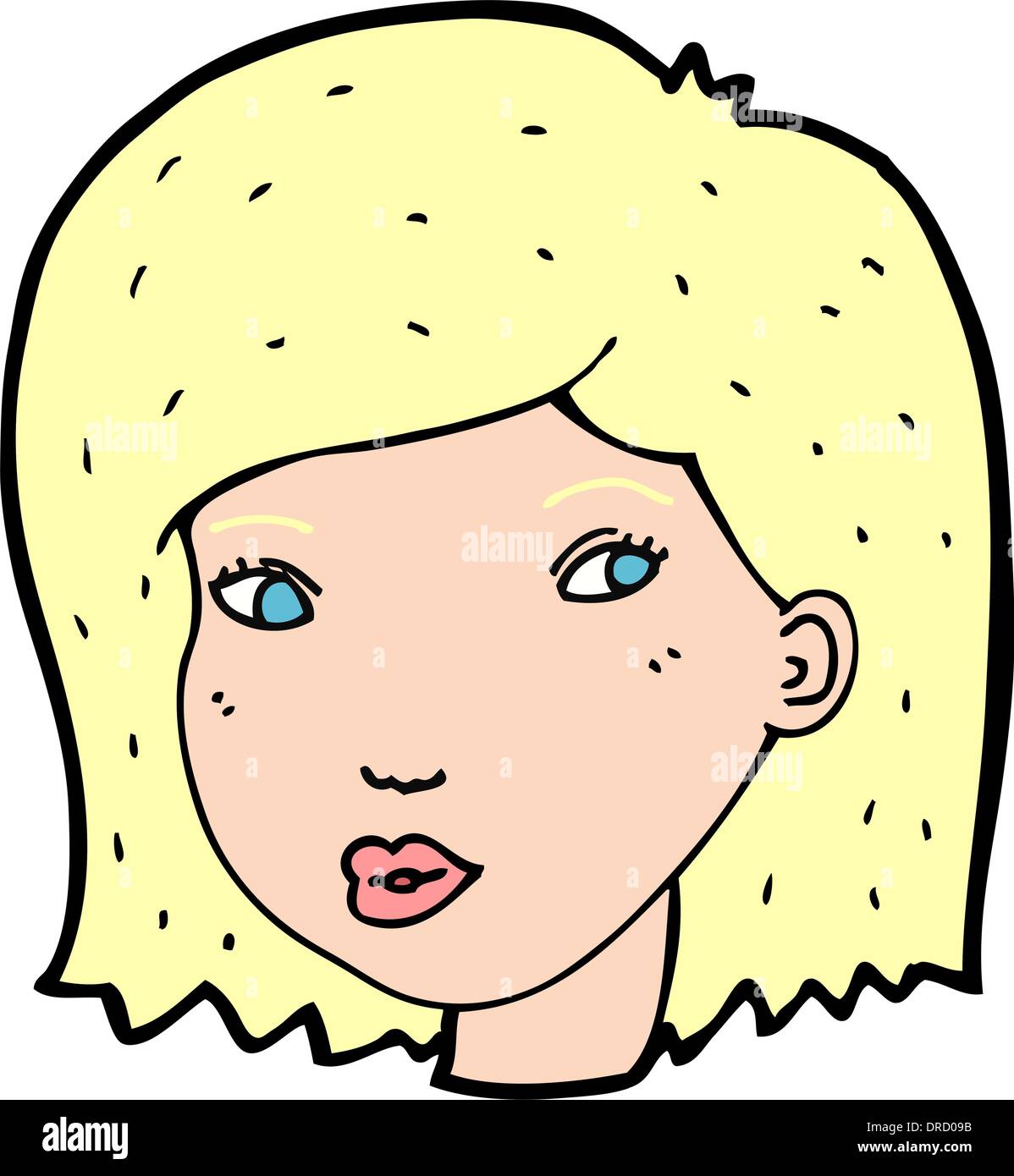 cartoon female face Stock Vector Image & Art - Alamy