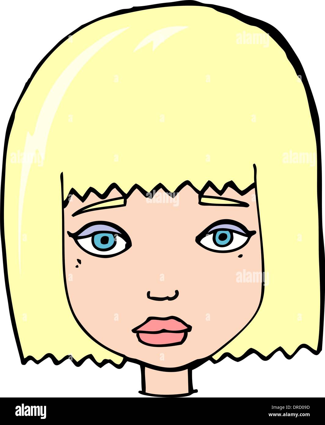 cartoon female face Stock Vector Image & Art - Alamy