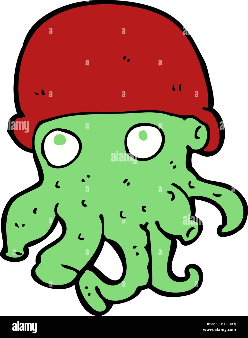 cartoon alien head wearing hat Stock Vector Image & Art - Alamy