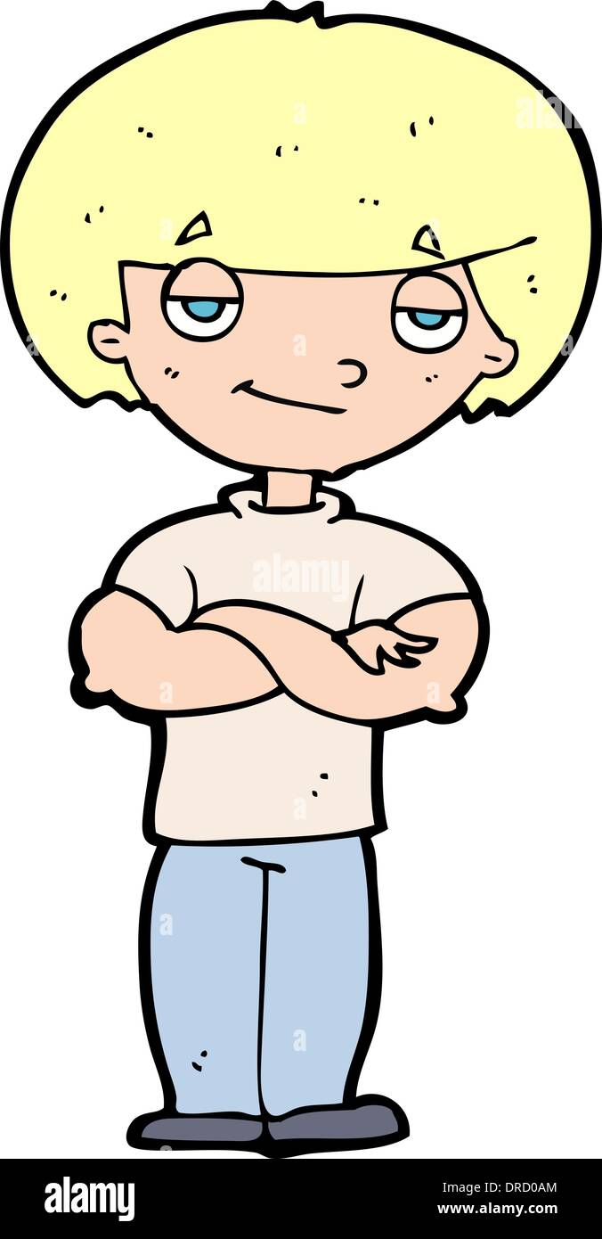 cartoon smug looking man Stock Vector Image & Art - Alamy