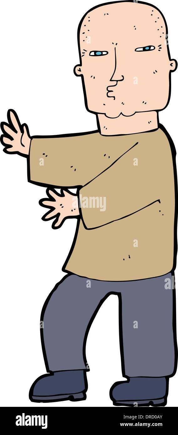cartoon tough man Stock Vector Image & Art - Alamy