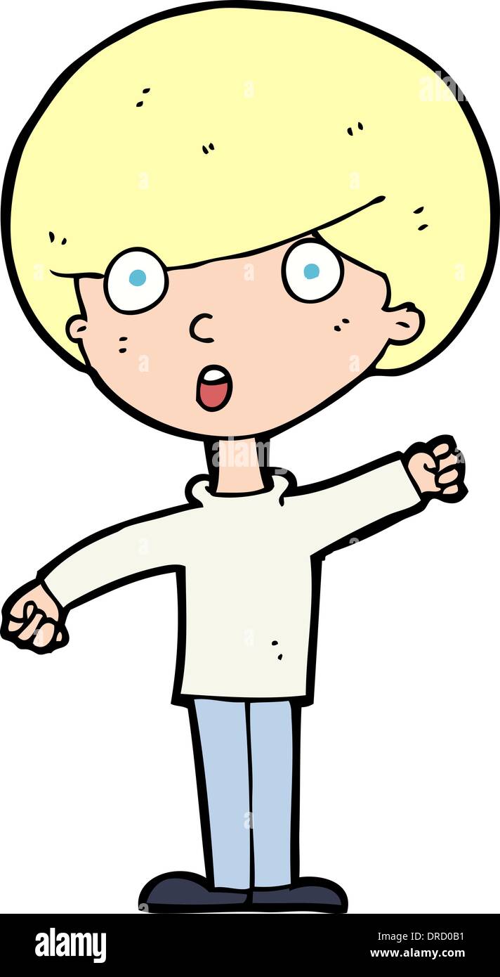 cartoon shocked boy Stock Vector Image & Art - Alamy