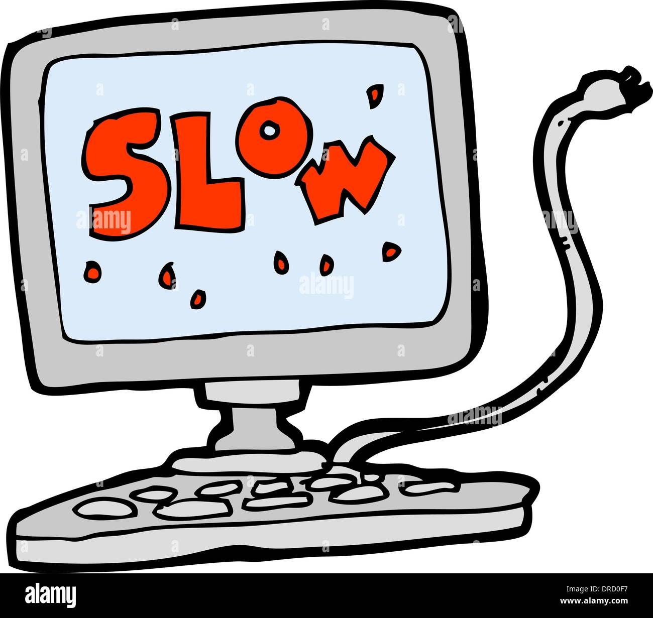 cartoon slow computer Stock Vector Image & Art - Alamy