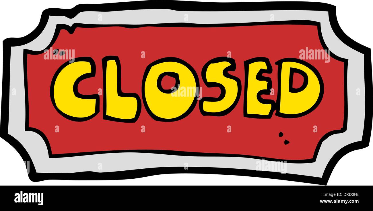 cartoon closed sign Stock Vector Image & Art - Alamy
