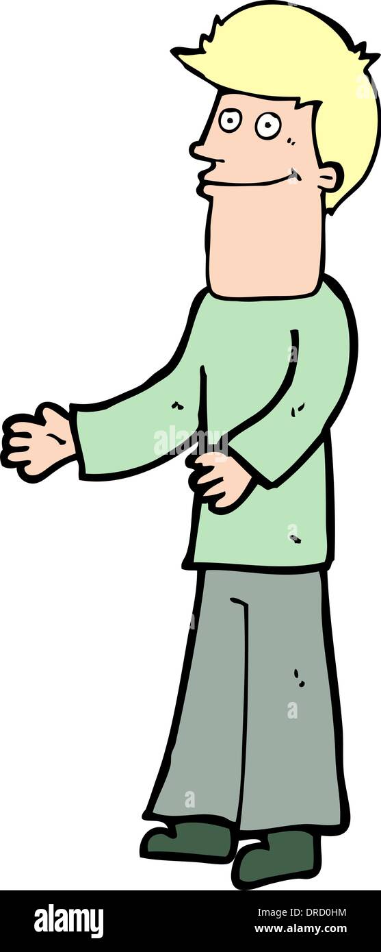 cartoon man shrugging shoulders Stock Vector Image & Art - Alamy