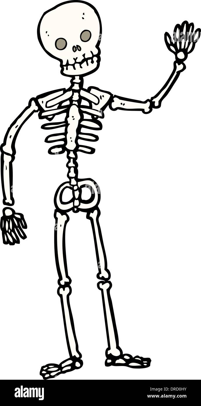 cartoon waving skeleton Stock Vector Image & Art - Alamy