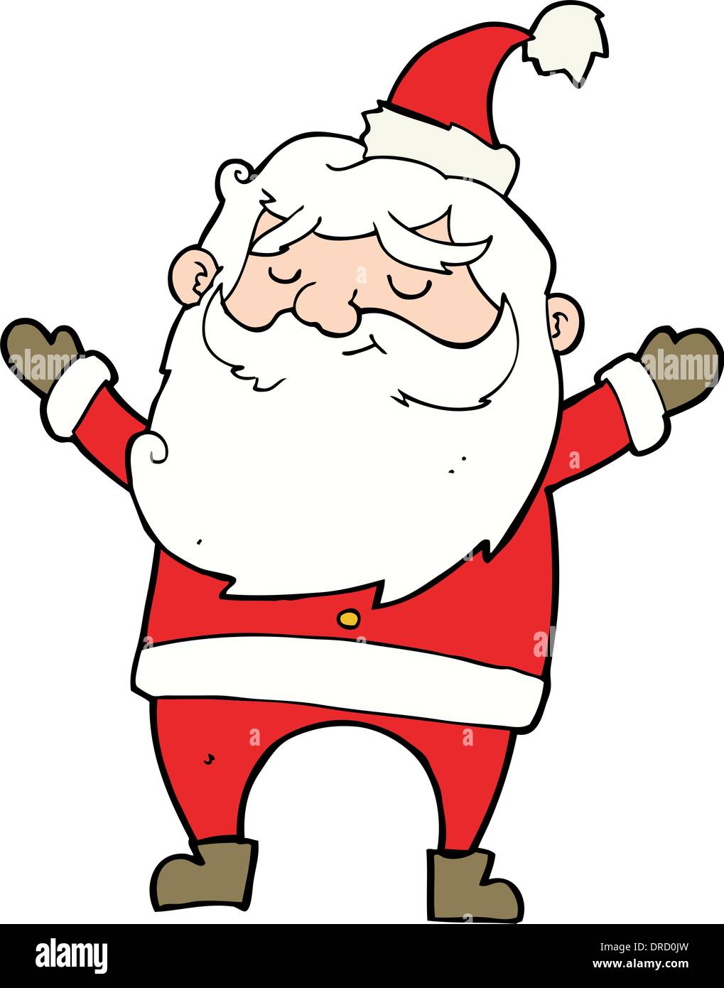 cartoon happy santa claus Stock Vector Image & Art - Alamy