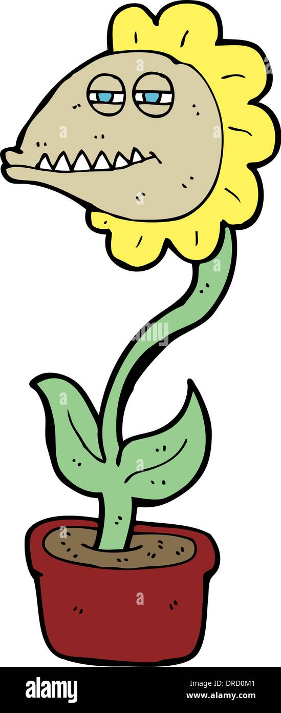 cartoon monster flower Stock Vector Image & Art - Alamy
