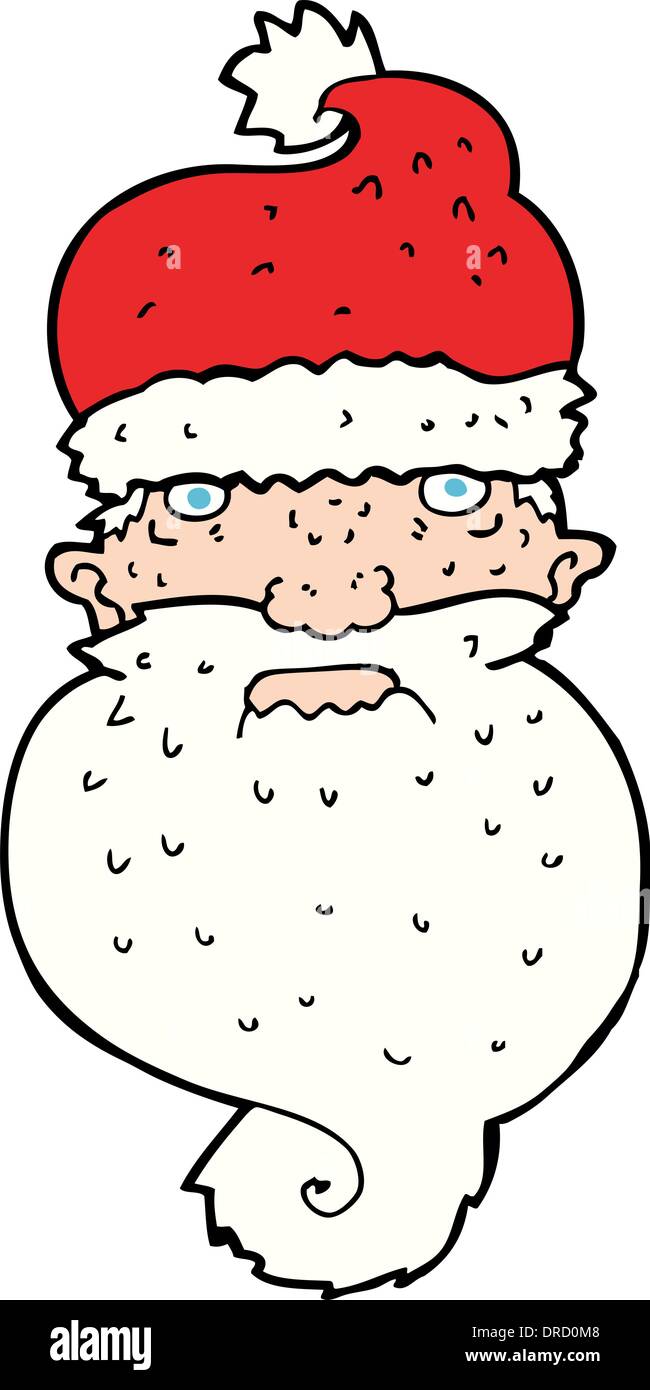 cartoon grim santa face Stock Vector Image & Art - Alamy