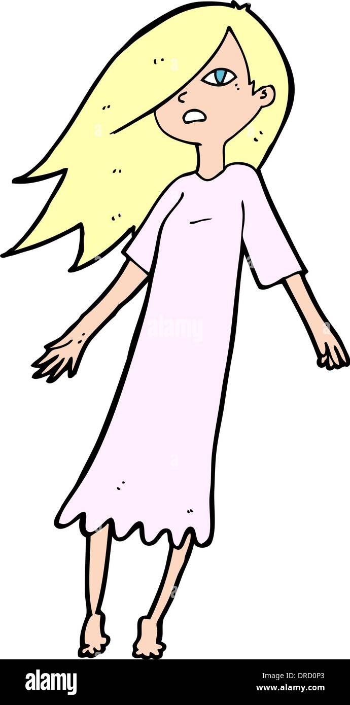 cartoon ghost like girl Stock Vector Image & Art - Alamy
