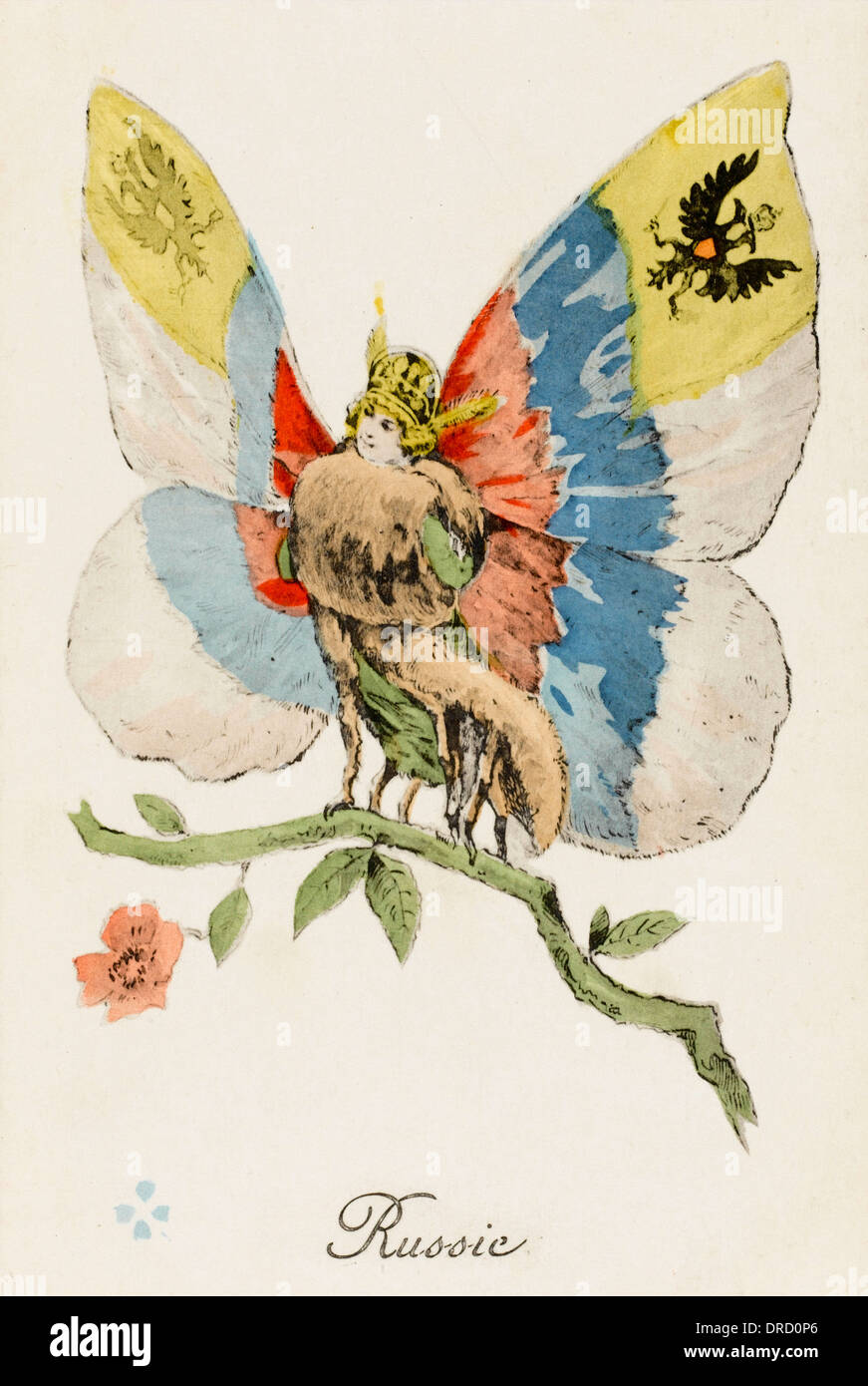 Russia as a butterfly Stock Photo - Alamy