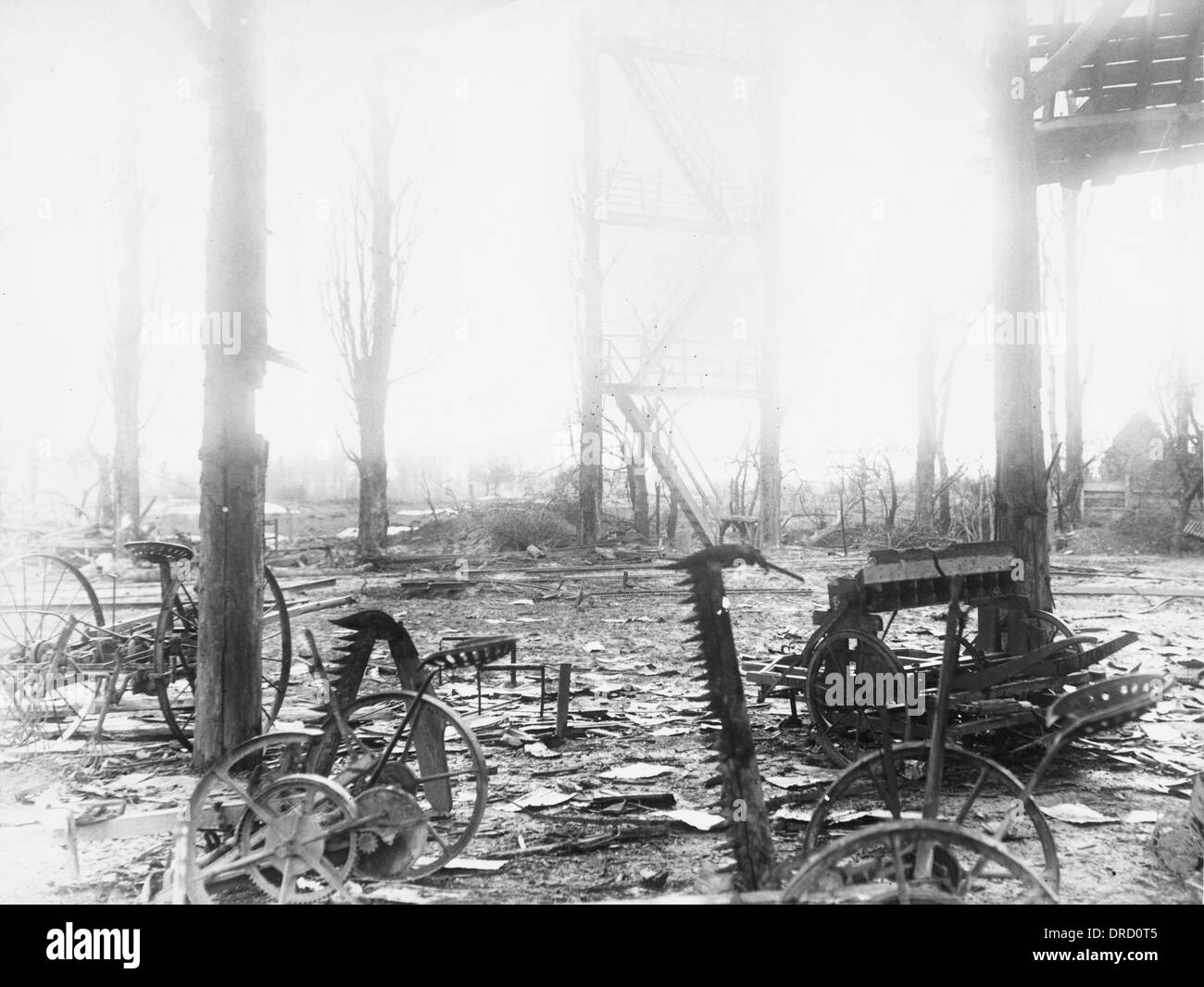 German retreat WWI Stock Photo - Alamy