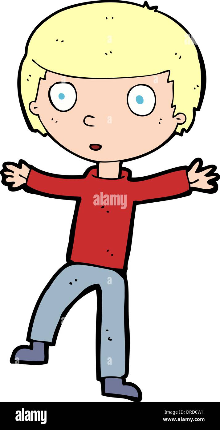cartoon startled boy Stock Vector Image & Art - Alamy