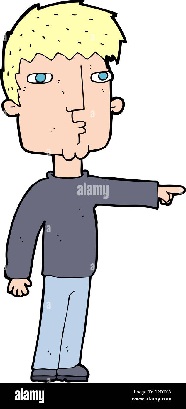 cartoon pointing man Stock Vector Image & Art - Alamy