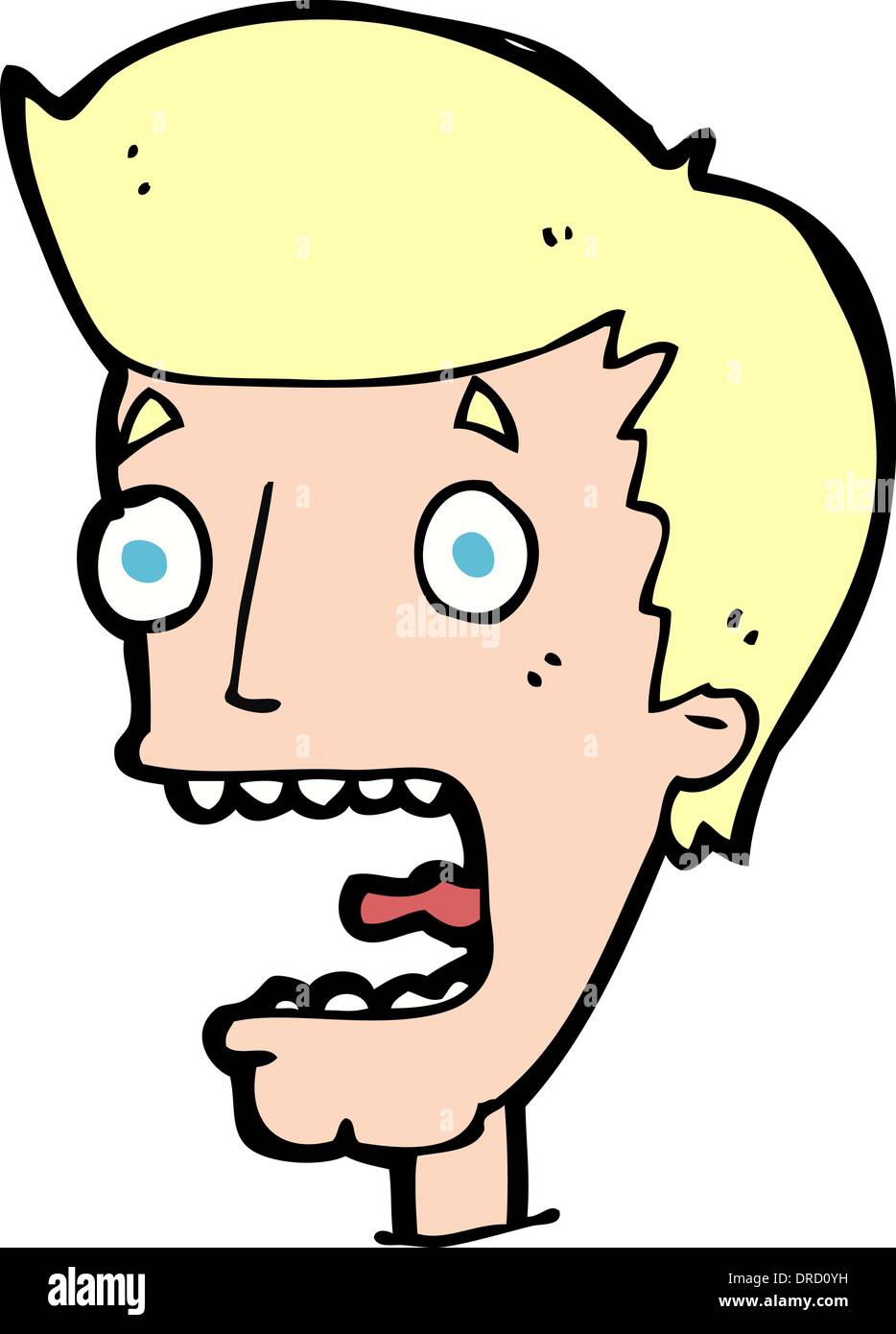 cartoon terrified man Stock Vector Image & Art - Alamy