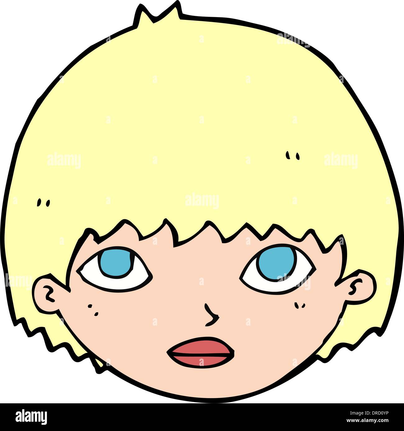 cartoon girl staring Stock Vector Image & Art - Alamy