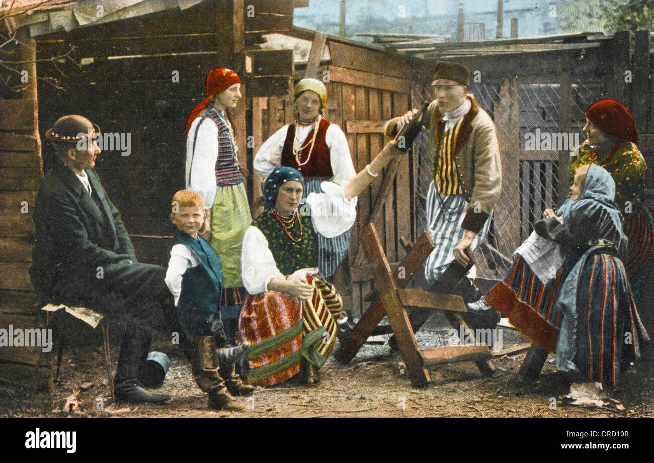 Western Russian Fmily drinking Mare's Milk Stock Photo - Alamy