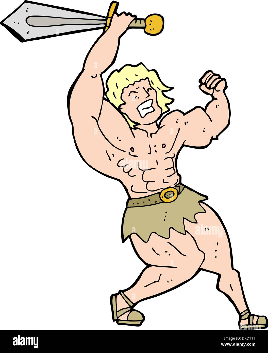 cartoon barbarian hero Stock Vector Image & Art - Alamy