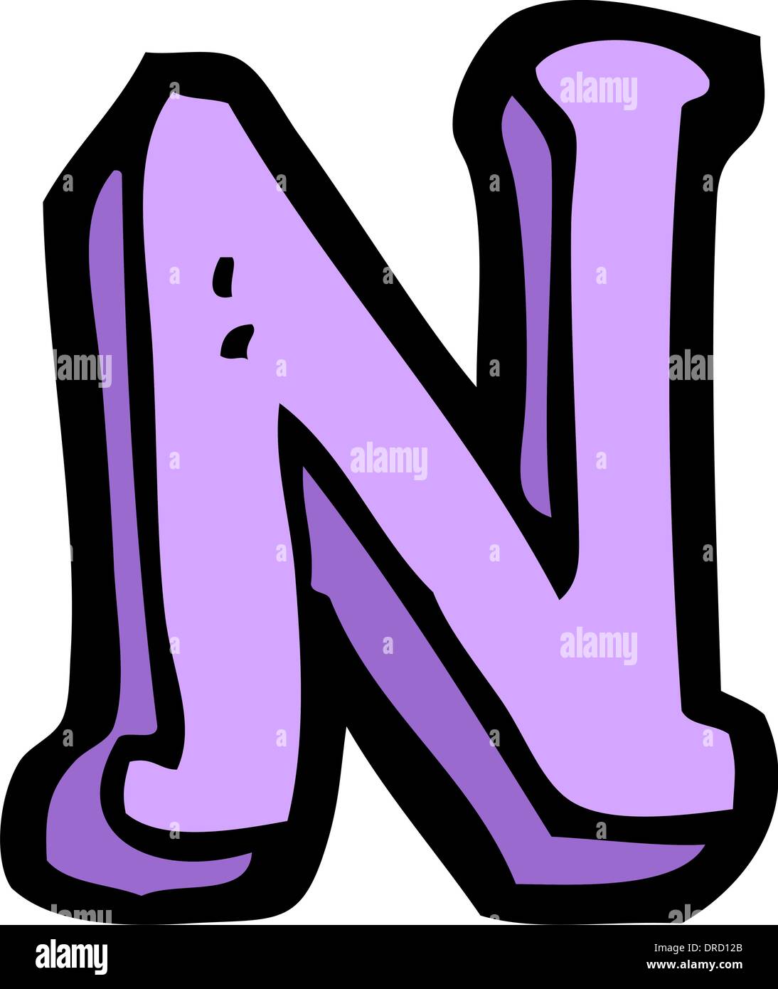 cartoon letter N Stock Vector Image & Art - Alamy