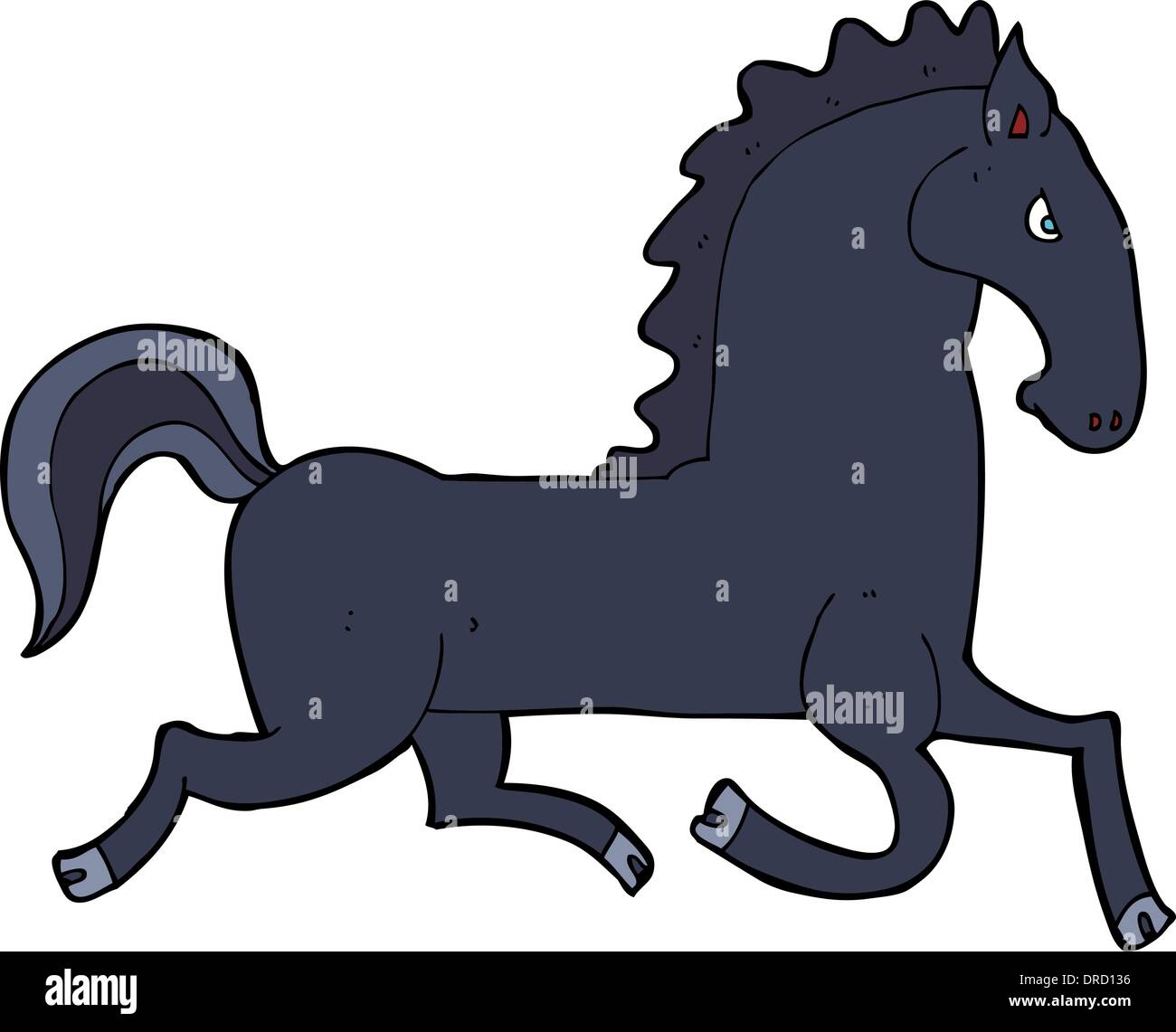 cartoon running black stallion Stock Vector Image & Art - Alamy
