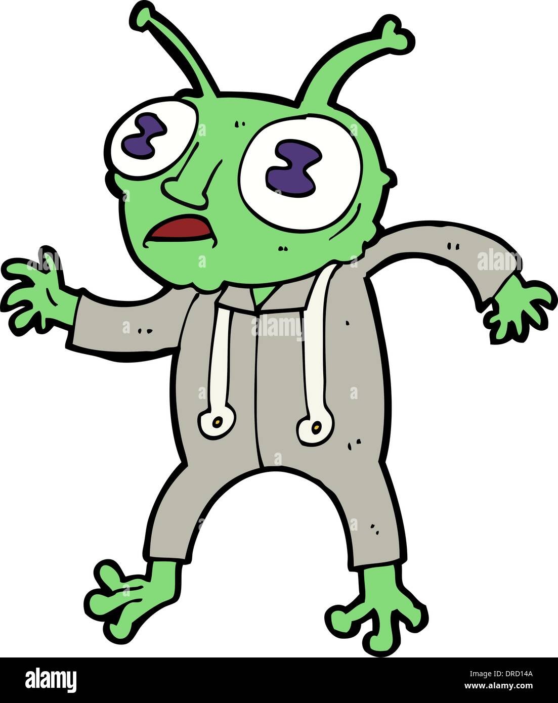 cartoon alien spaceman Stock Vector Image & Art - Alamy