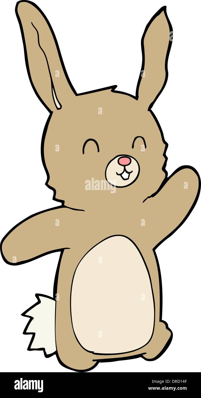 cartoon happy rabbit Stock Vector Image & Art - Alamy