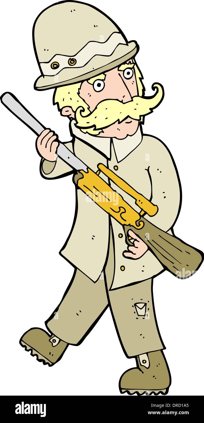 cartoon big game hunter Stock Vector Image & Art - Alamy