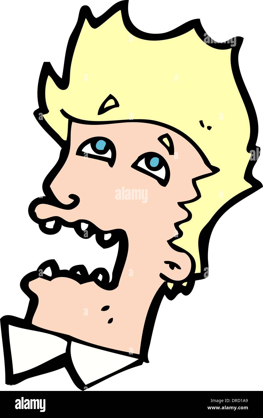 cartoon frightened man Stock Vector Image & Art - Alamy