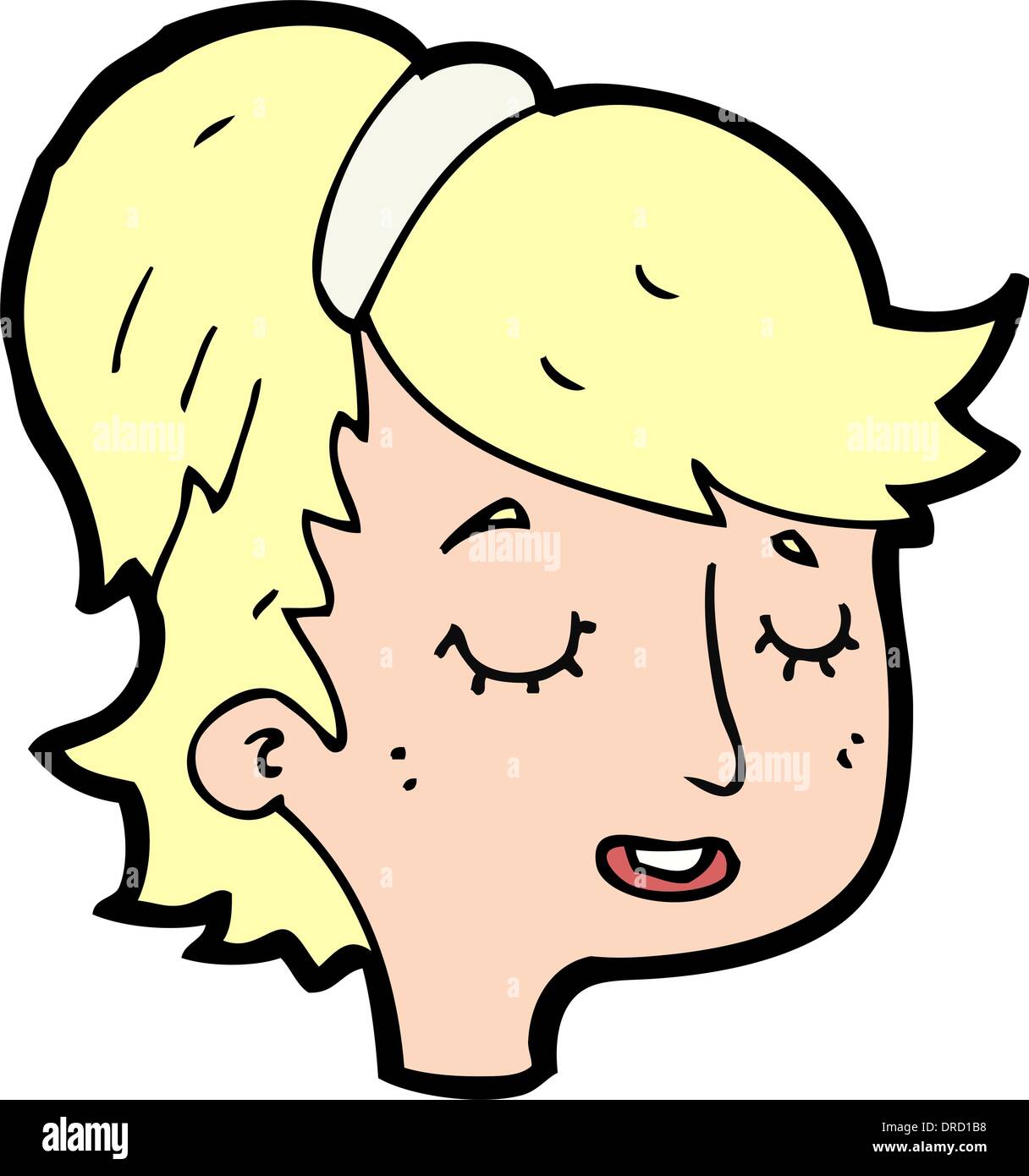 cartoon pretty female face Stock Vector Image & Art - Alamy