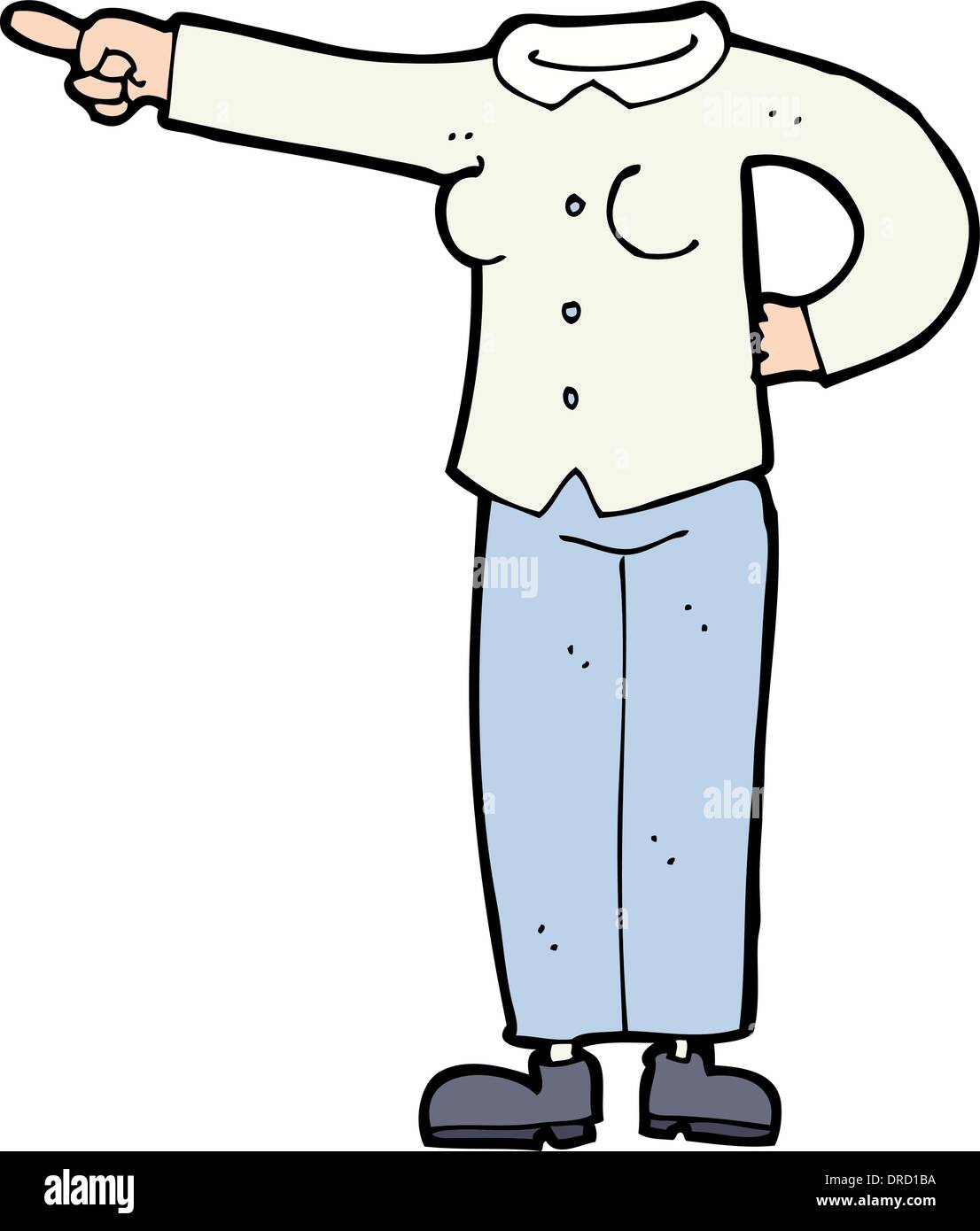cartoon pointing body (mix and match cartoons or add own photo Stock ...