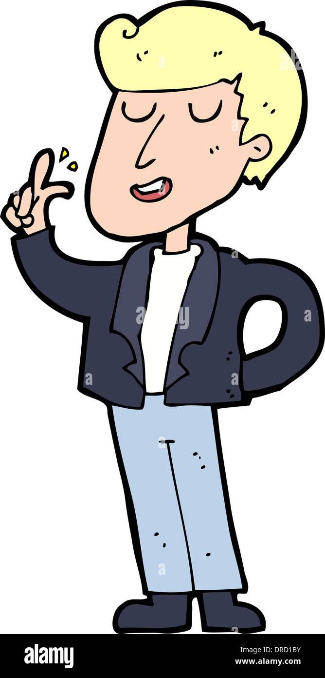 cartoon cool guy snapping fingers Stock Vector Image & Art - Alamy