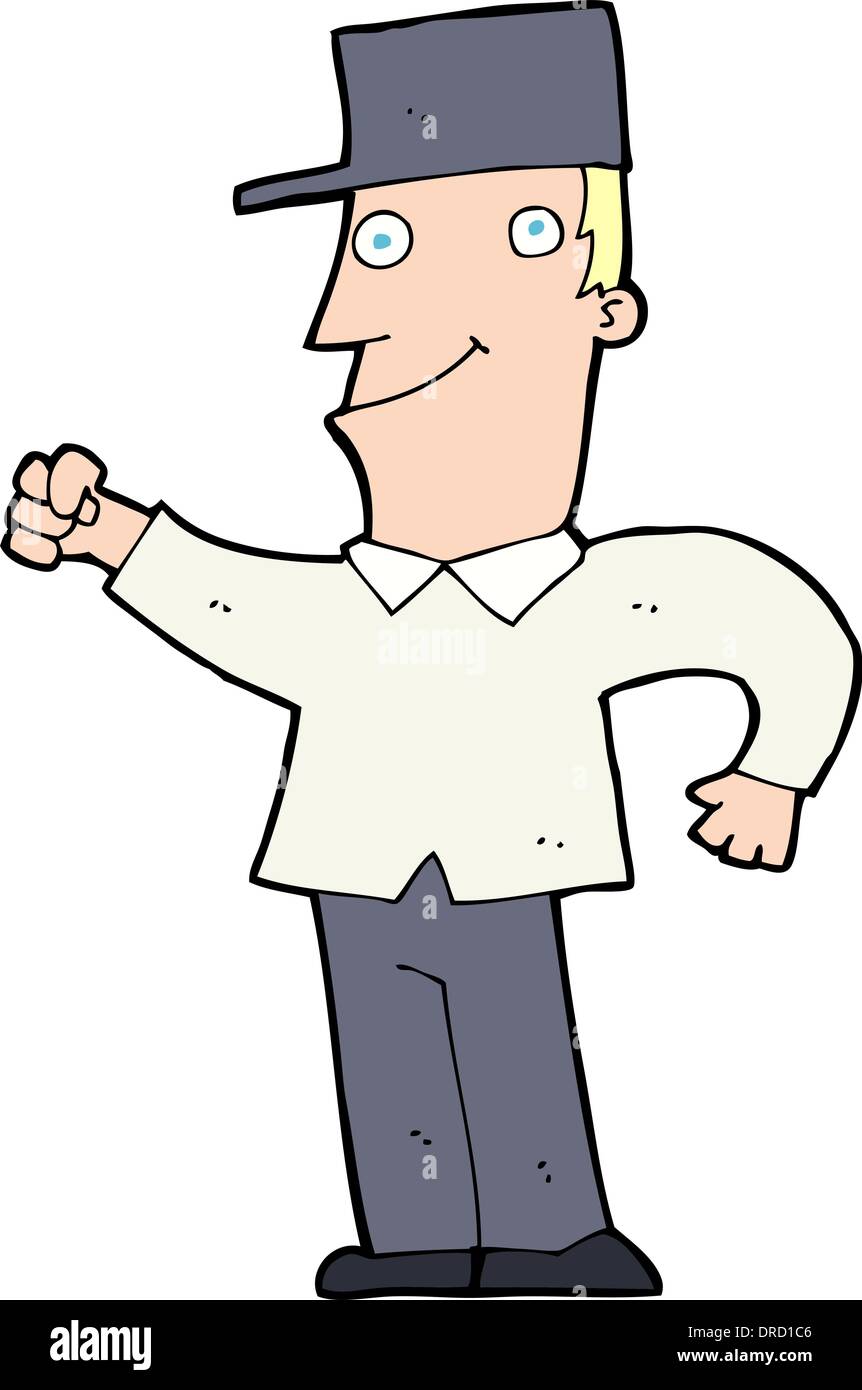 cartoon man punching air Stock Vector Image & Art - Alamy