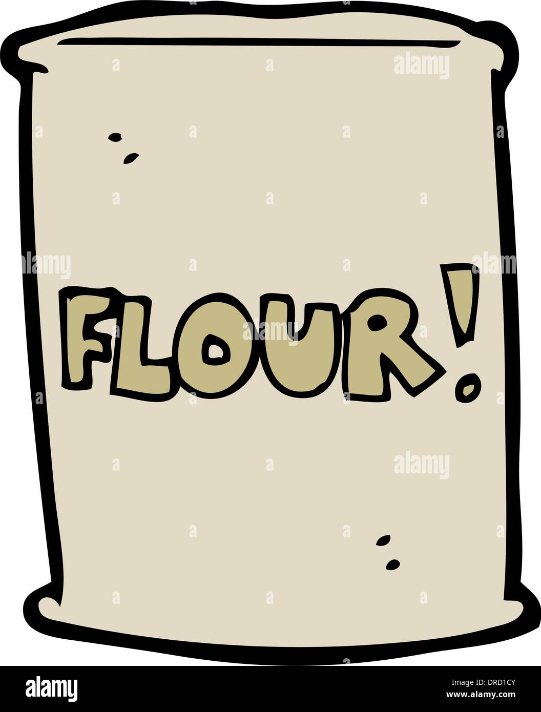 cartoon bag of flour Stock Vector Image & Art - Alamy