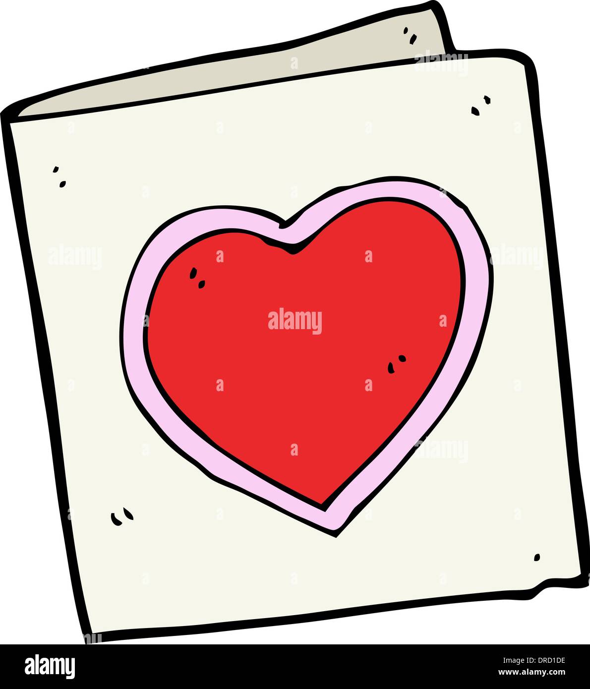 cartoon love heart card Stock Vector Image & Art - Alamy