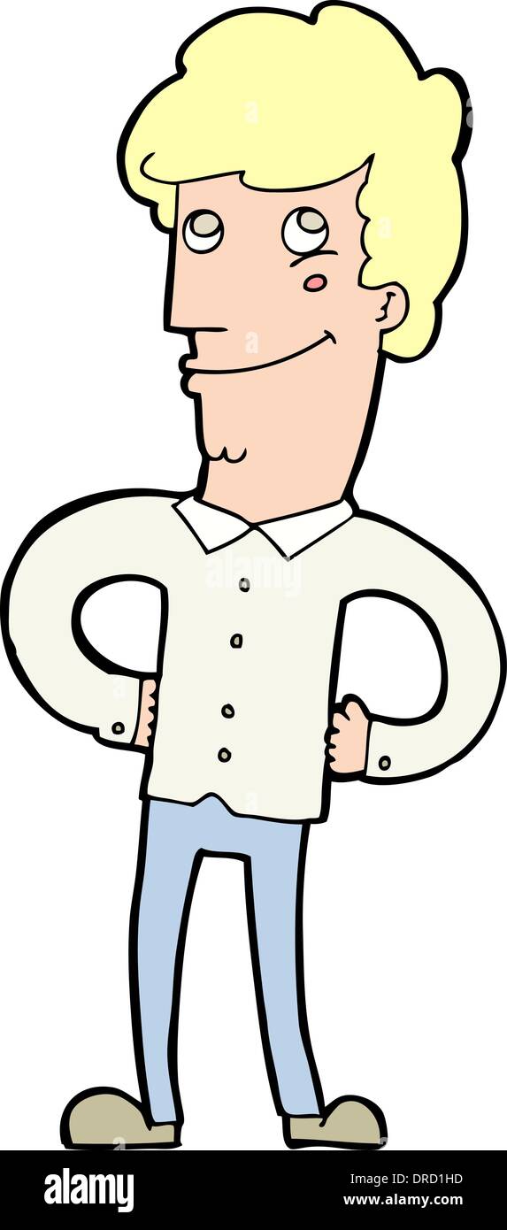 cartoon happy man Stock Vector Image & Art - Alamy