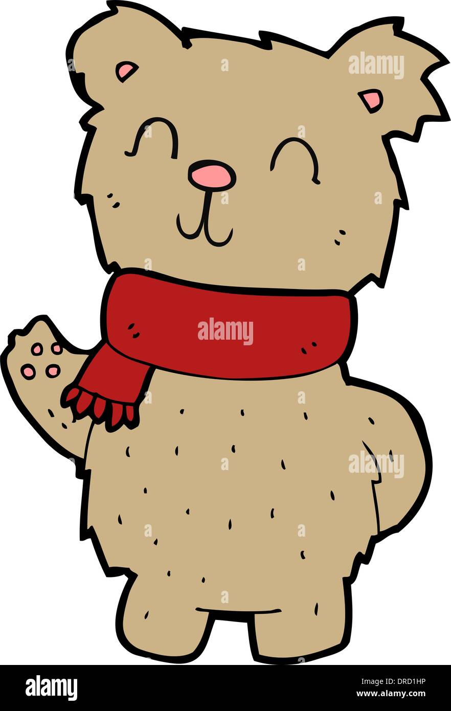 cartoon waving teddy bear Stock Vector Image & Art - Alamy