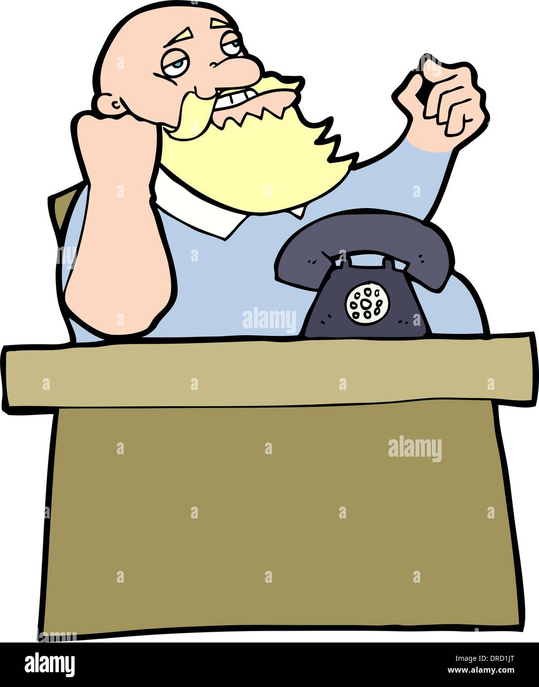 cartoon arrogant boss man Stock Vector Image & Art - Alamy