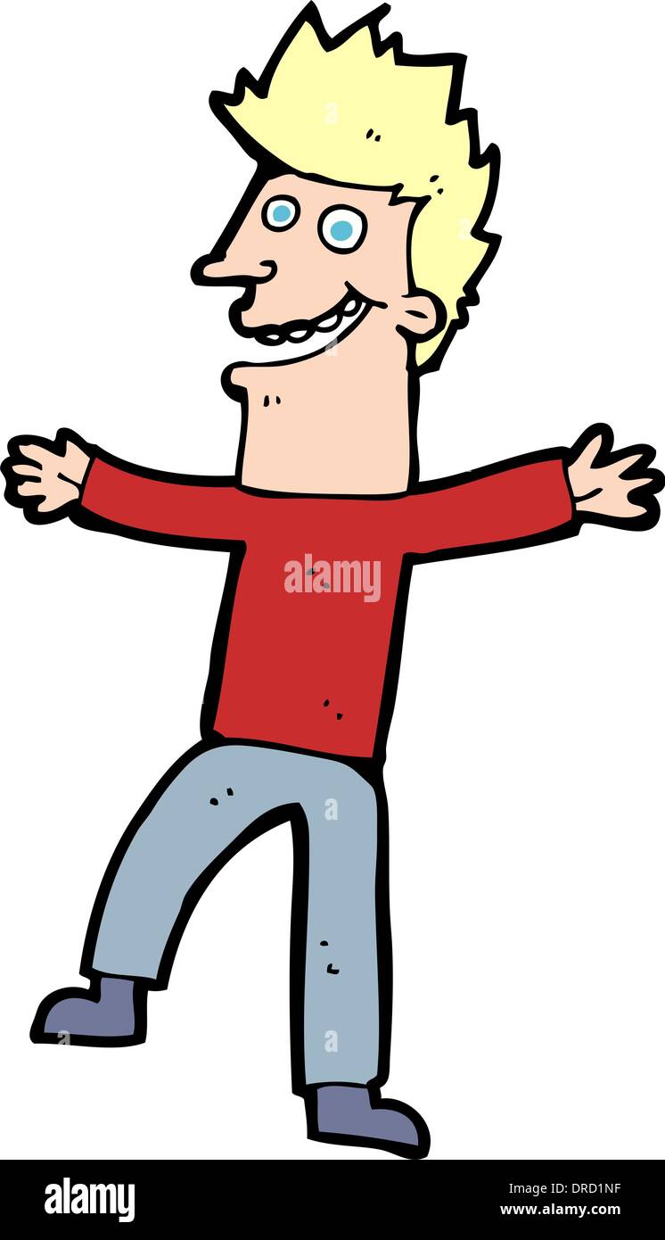 cartoon happy man Stock Vector Image & Art - Alamy