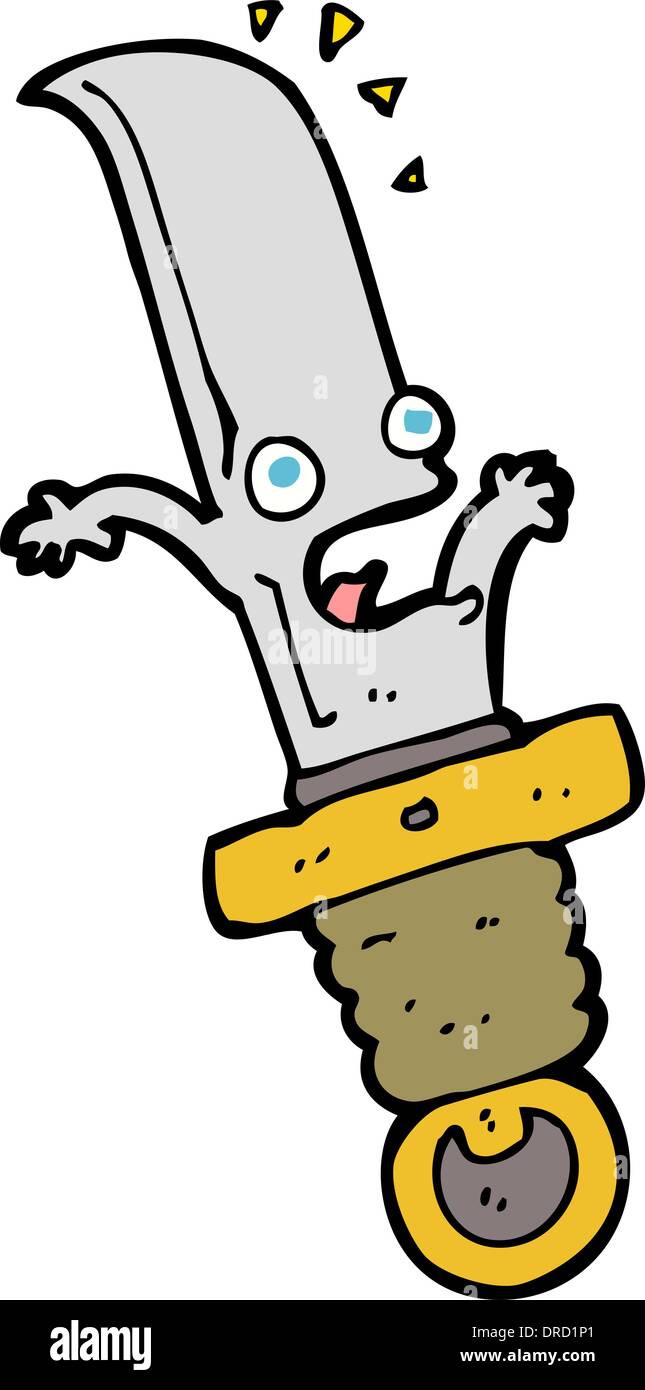 Cartoon frightened knife hi-res stock photography and images - Alamy