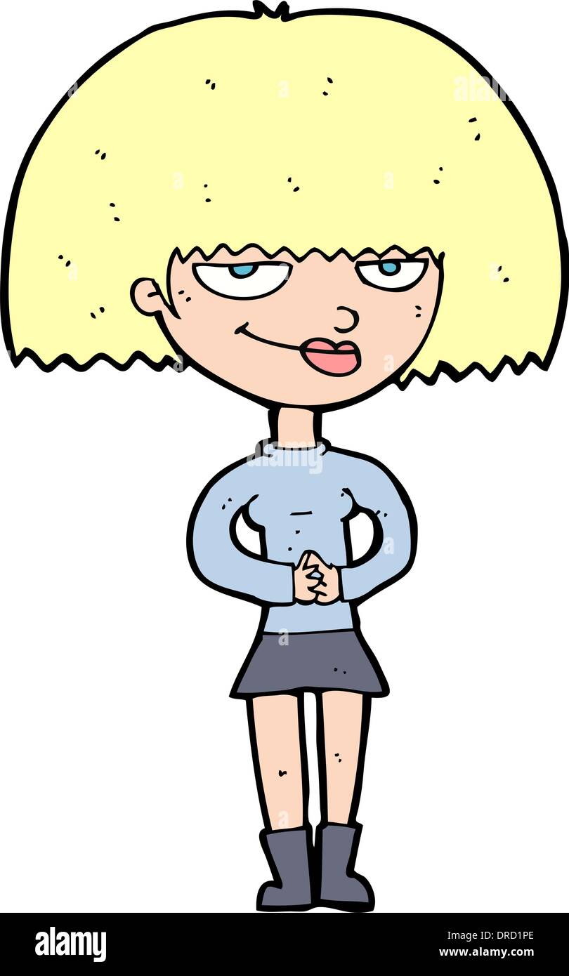 cartoon sly woman Stock Vector Image & Art - Alamy